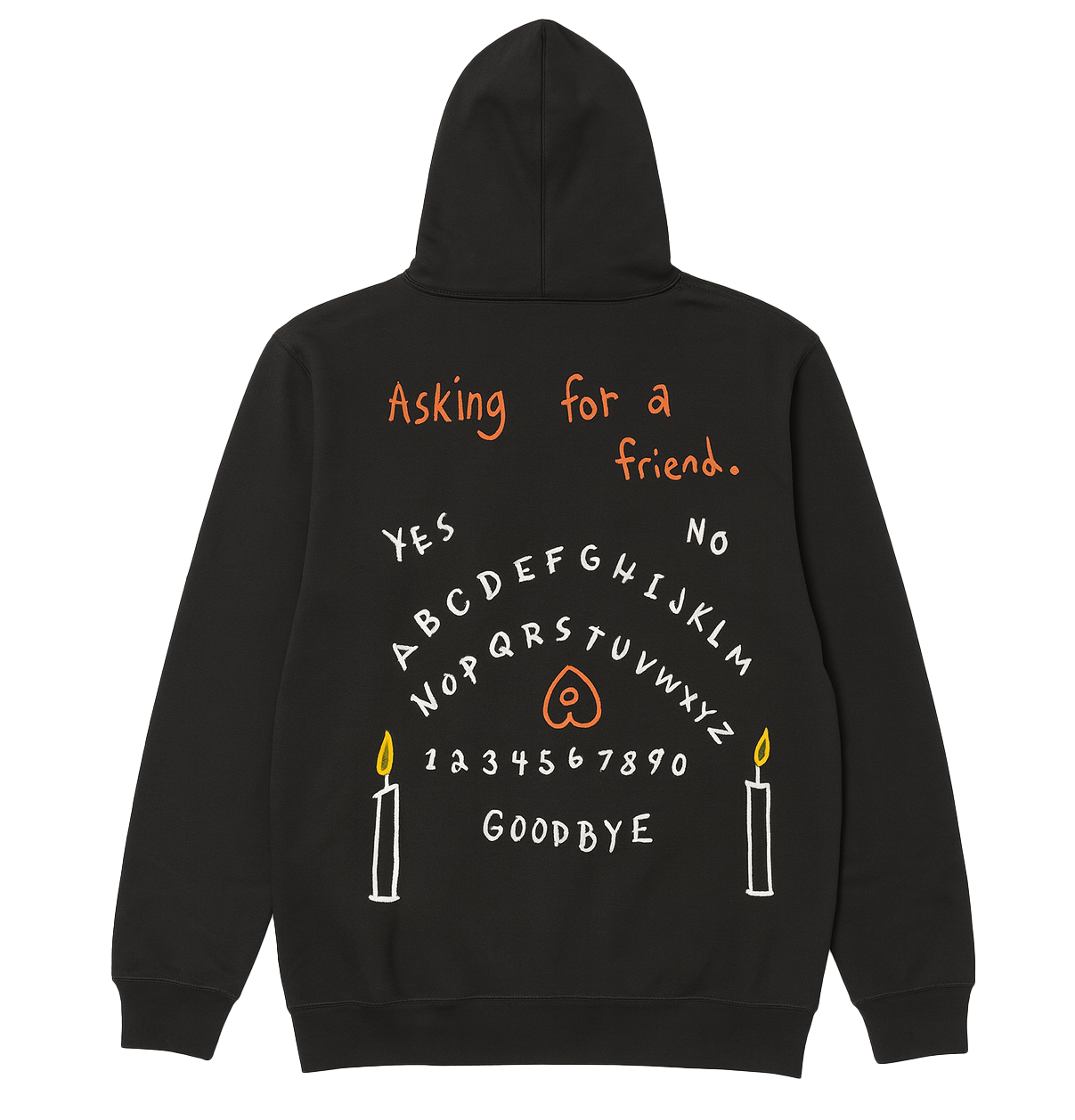 LICENSED GRAPHIC HOODIE SWEATSHIRT BLACK - RJAH9653TRS